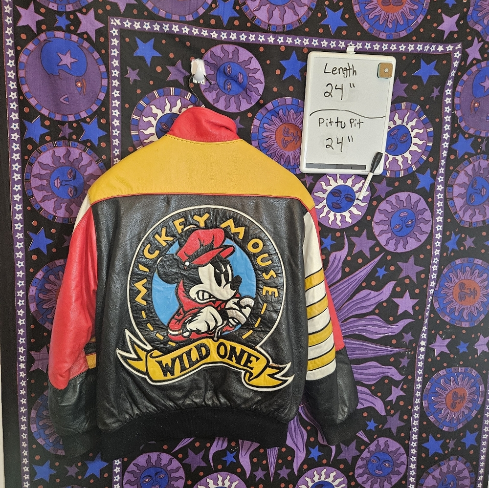 Rare Vintage Jeff Hamilton Mickey Mouse Leather & Sat… - Gem